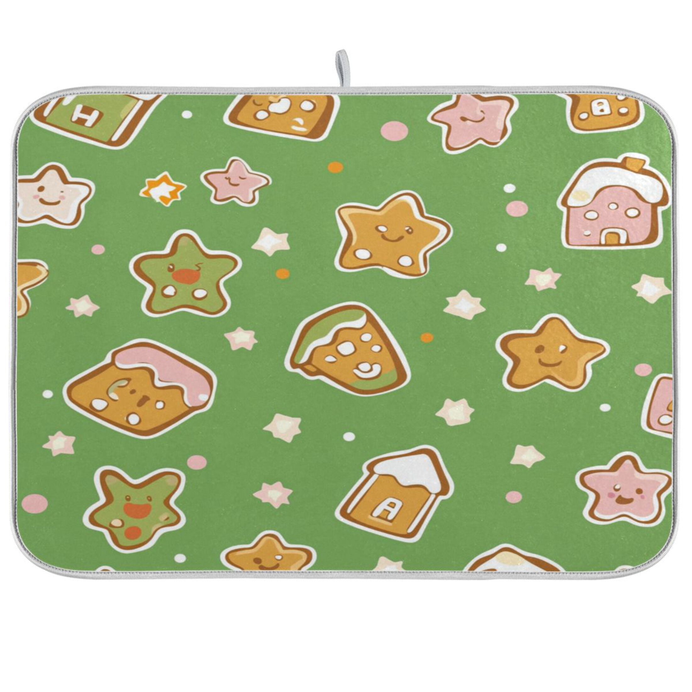 A Pattern Of Adorable Star and Hours Kitchen Drying Mat Heat Resistant ...