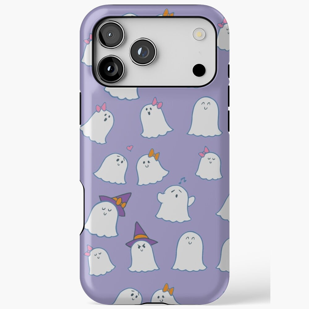 A Pattern of Cute Floating Ghosts Creepy Spirits Case for iPhone 11 to ...