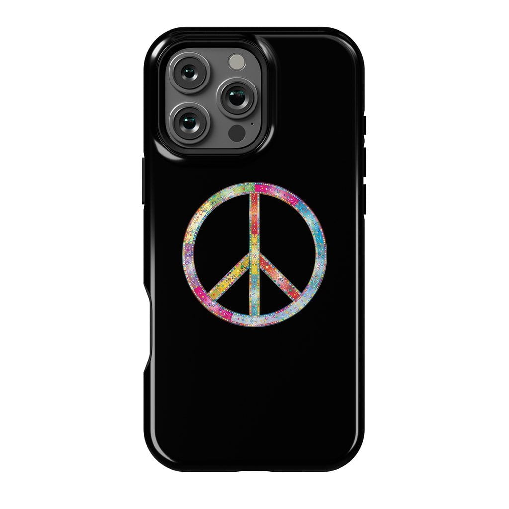 A Peace And Love Themed Hippie And Positive Vibe Tough Case for iPhone ...