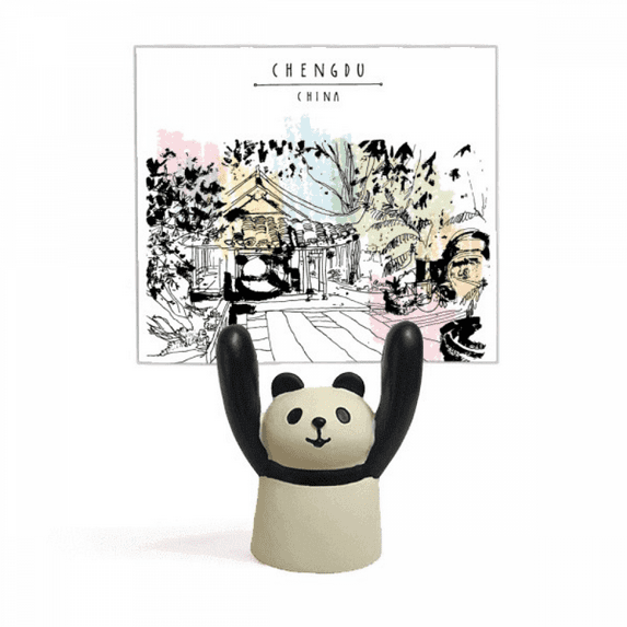 A Peaceful Pavilion in Lijiang of China Memo Holder Cartoon Animal ...