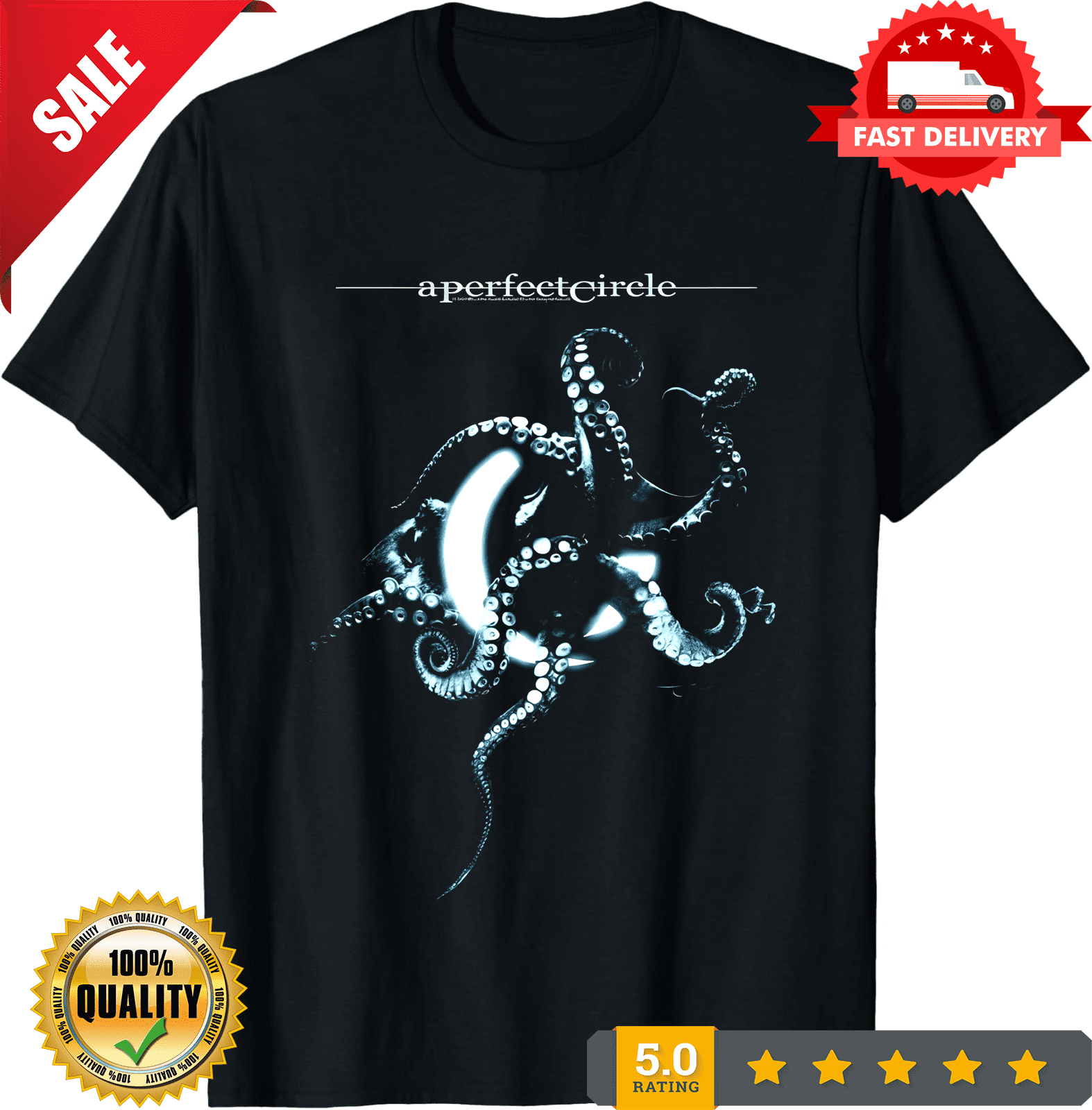 A Perfect Circle Shirt Eerie Deep Sea Rock Music Band Tees, LIMITED ...