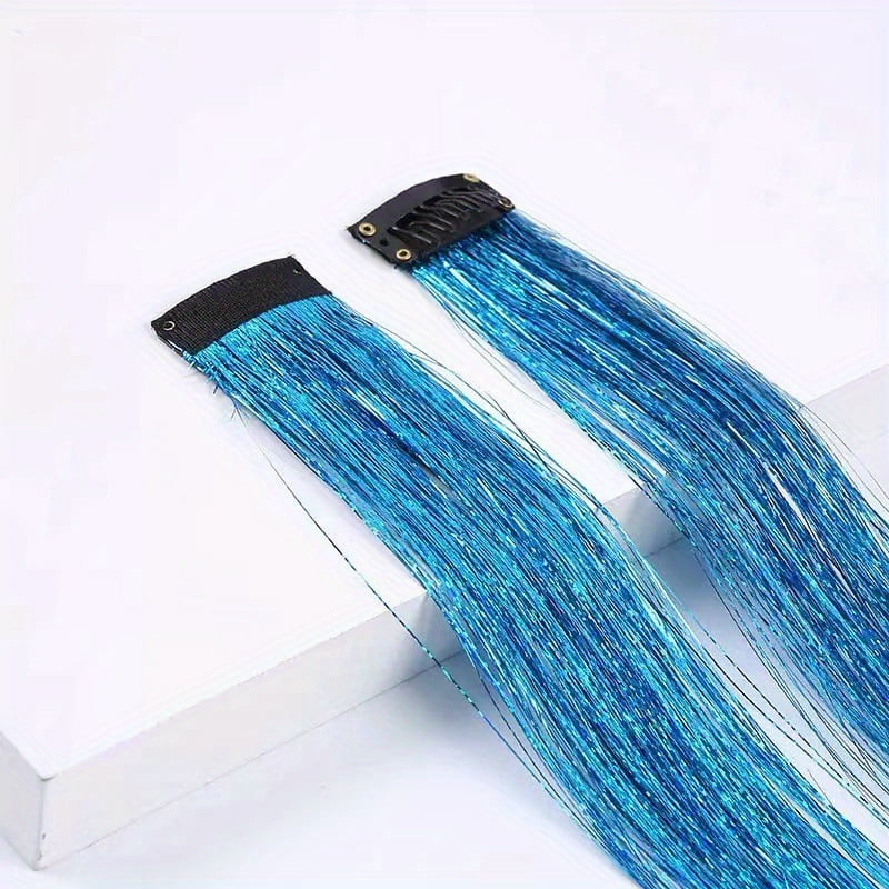 A Piece Of Golden Straight Hair Clip-in Synthetic Hair Extension ...
