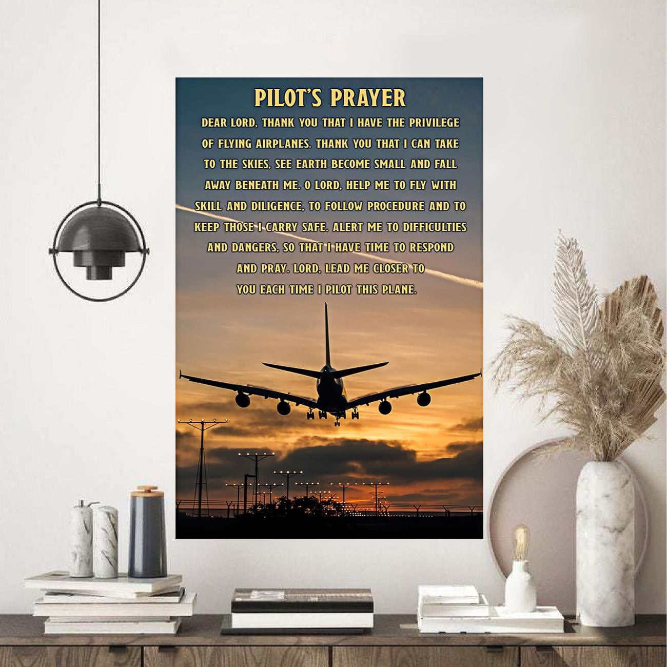 A Pilot's Prayer God Lord Poster Pilot Poster 16 x 24 Inch Poster ...