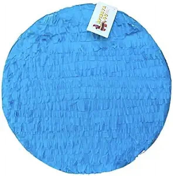 A Pinata 4 U Round Easy Set Up Pinata, Blue Party, 16", 104 oz ...