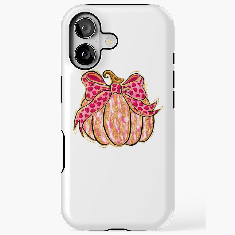 A Pink Fall Pumpkin Themed Autumn Season Graphic iPhone 11 through 17 ...