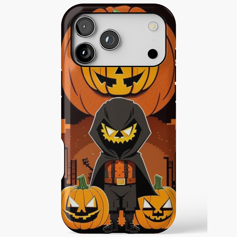 A Pixel Art Halloween Pumpkin Retro 8 Bit Graphic Case for iPhone 11 to ...
