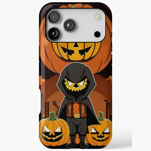 A Pixel Art Halloween Pumpkin Retro 8 Bit Graphic Case for iPhone 11 to ...