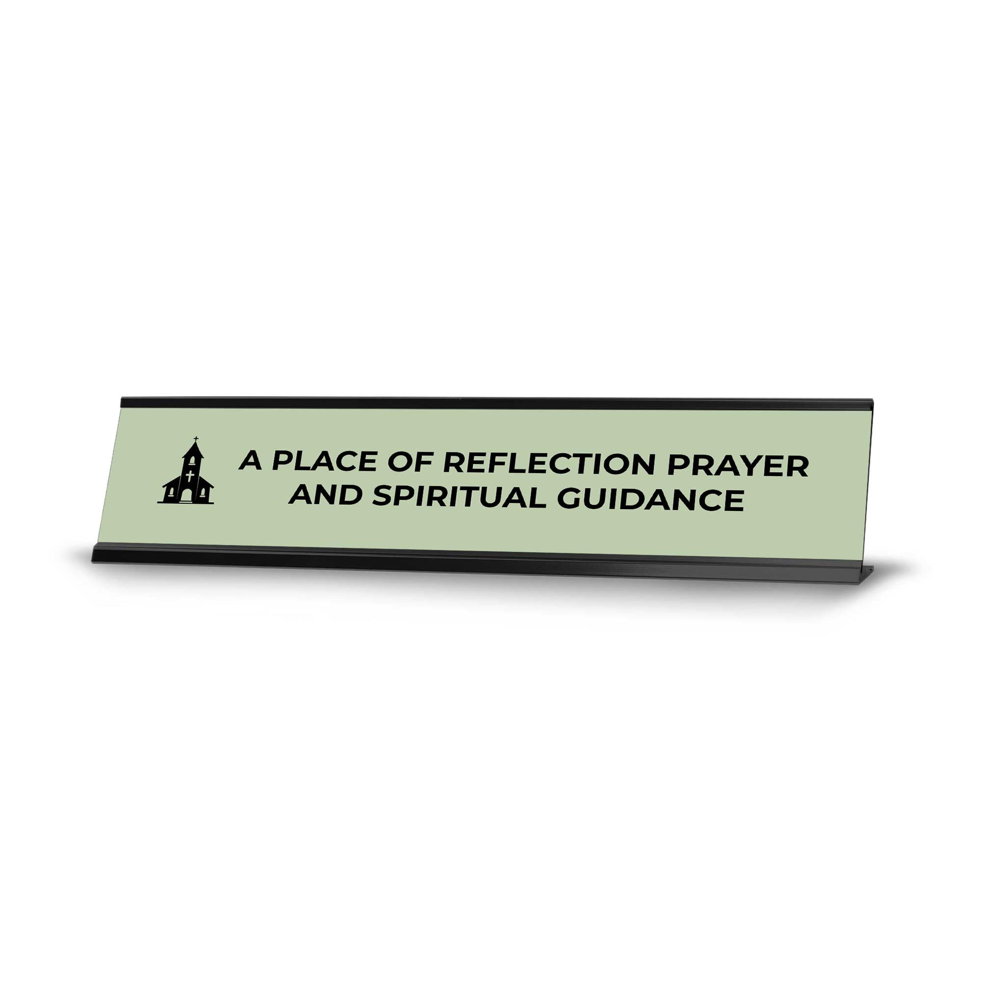 A Place Of Reflection Prayer and Spiritual Guidance 2 x 10" Desk Sign ...