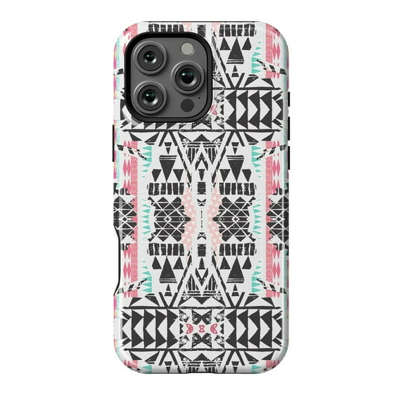 A Playful Tribal Ethnic Triangles Themed Pattern Tough Case for iPhone ...