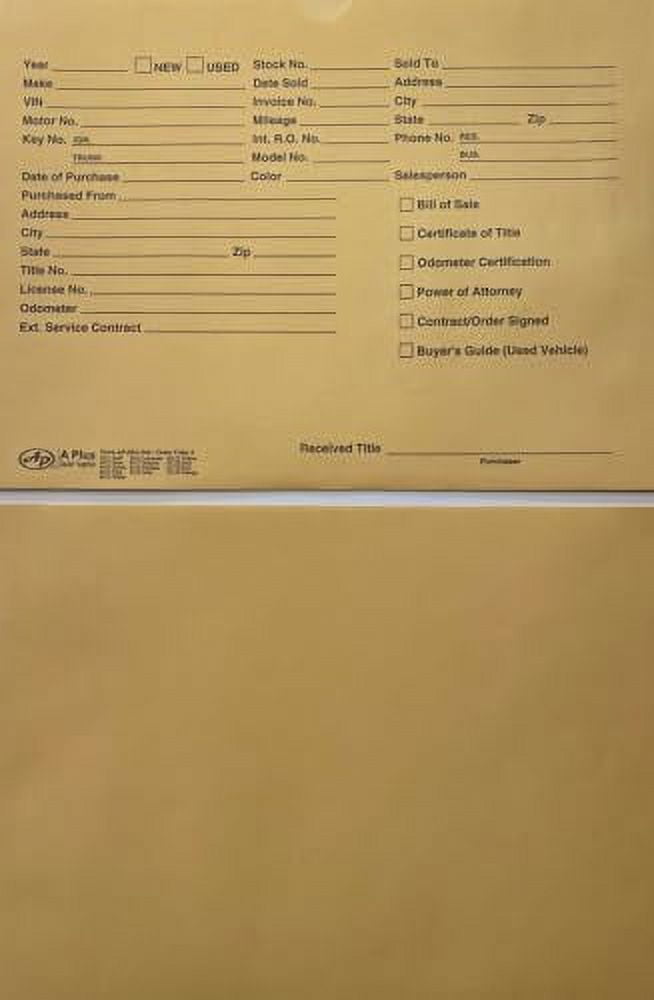 A Plus Car Sales Dealer Jacket #511 Buff, 500 Quantity (P) - Walmart.com