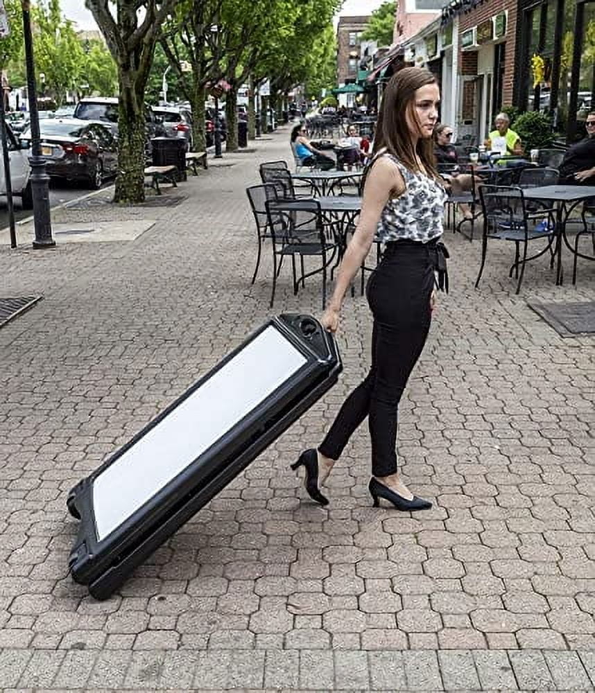 A-Plus Standard Message Board Sign 27" x 48" | Large Rolling Double ...