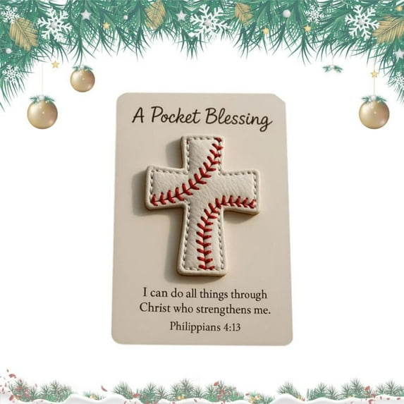 A Pocket Blessing Baseball Crosses Edition Paper Card Inspirational ...