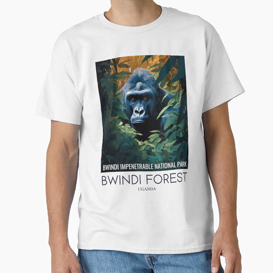 A Pop Travel Print Of Bwindi Impenetrable National Park Uganda Classic ...