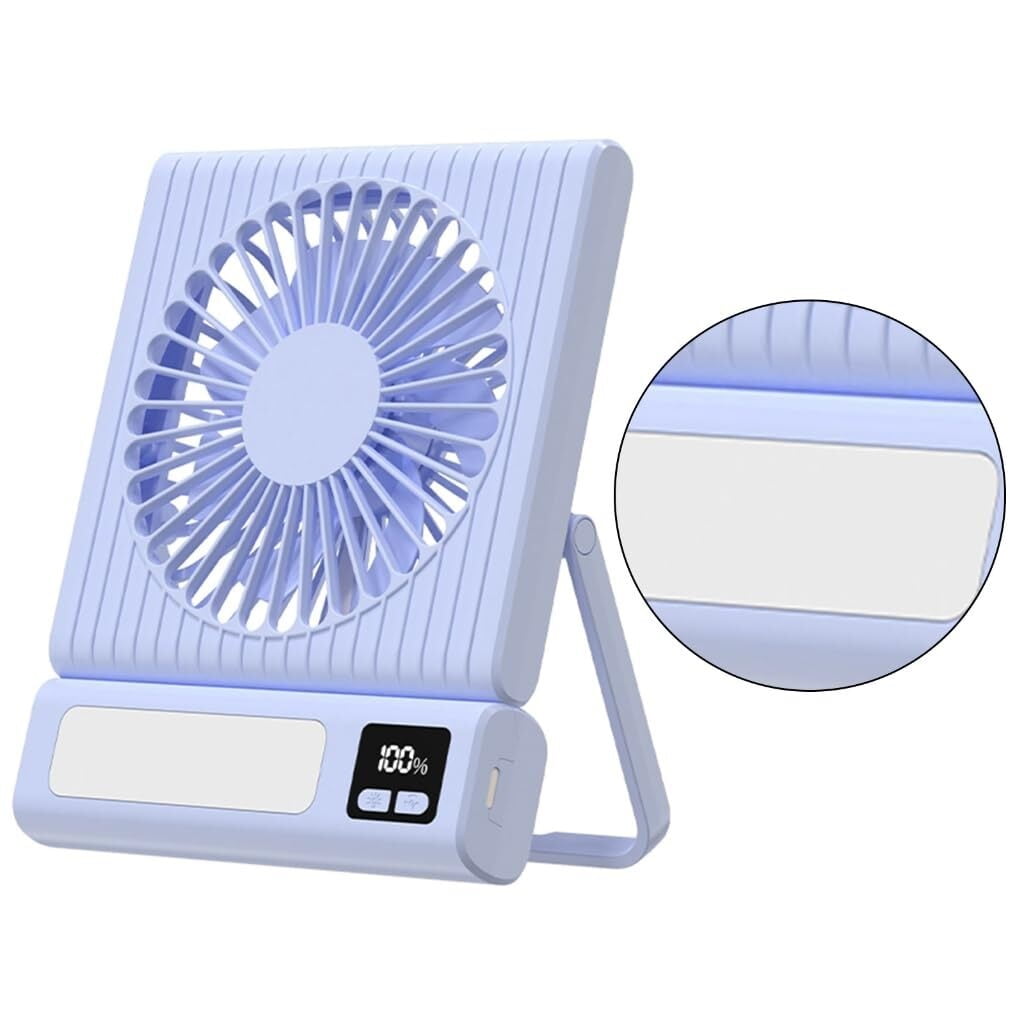 A Portable Desktop Fan with 1800mAh Battery,USB Rechargeable Fan with ...
