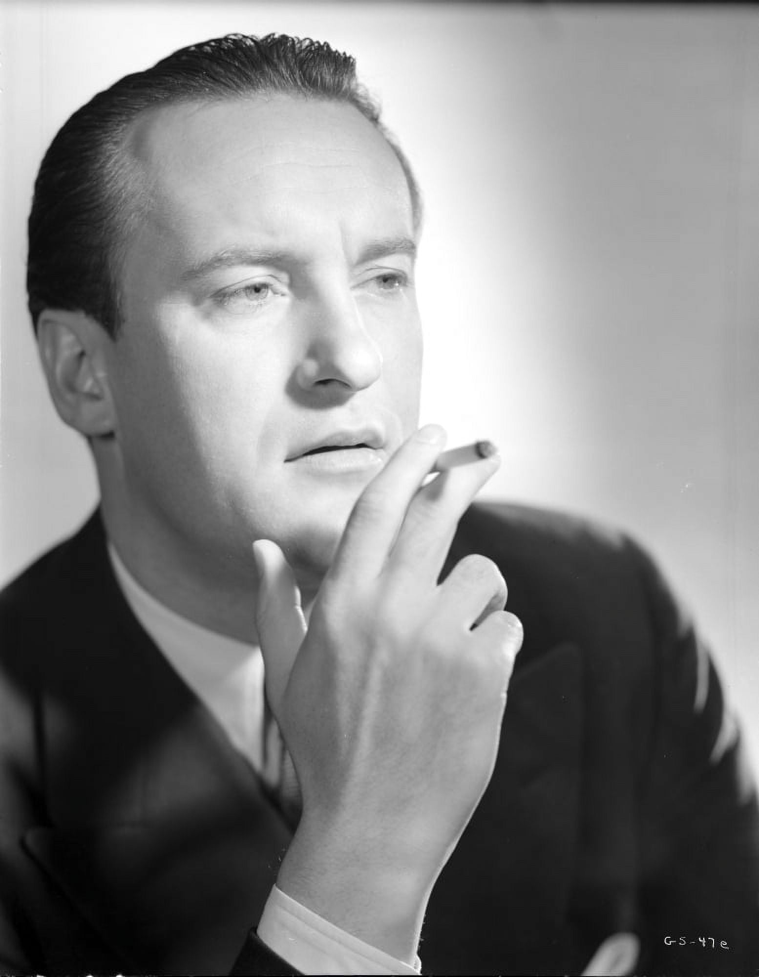 A Portrait Of George Sanders Smoking A Cigarette Photo Print (8 x 10 ...