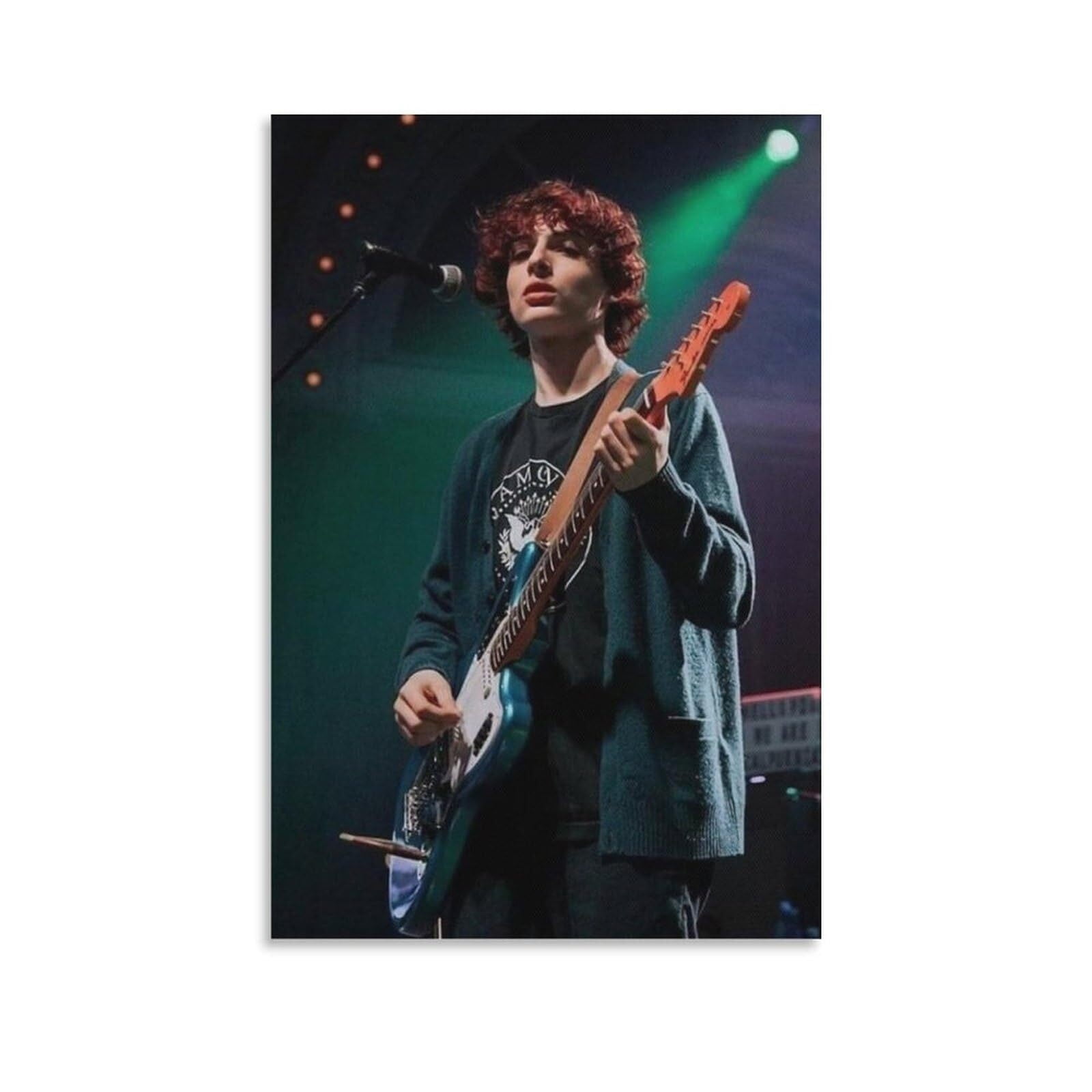 A Portrait of The Handsome Finn Wolfhard, A Famous Actor Art Poster ...