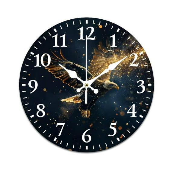 A Powerful Eagle (1) Wall Clock Modern Design Clocks Wall Hanging Home ...