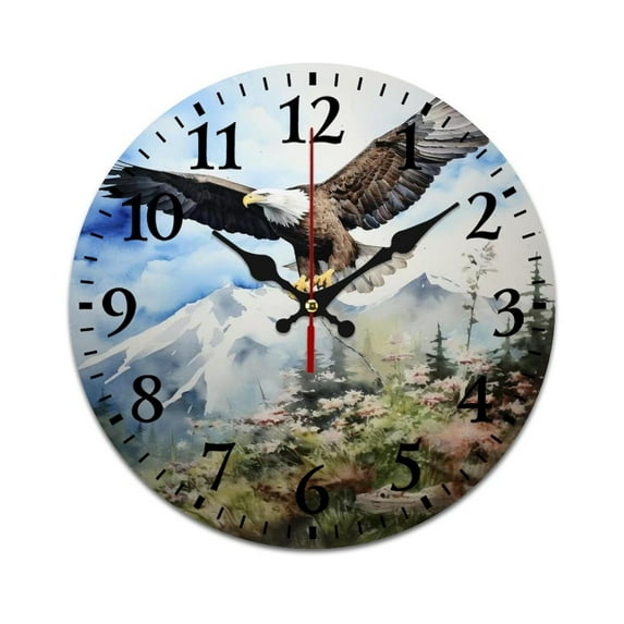 A Powerful Eagle (2) Wall Clock Modern Design Clocks Wall Hanging Home ...