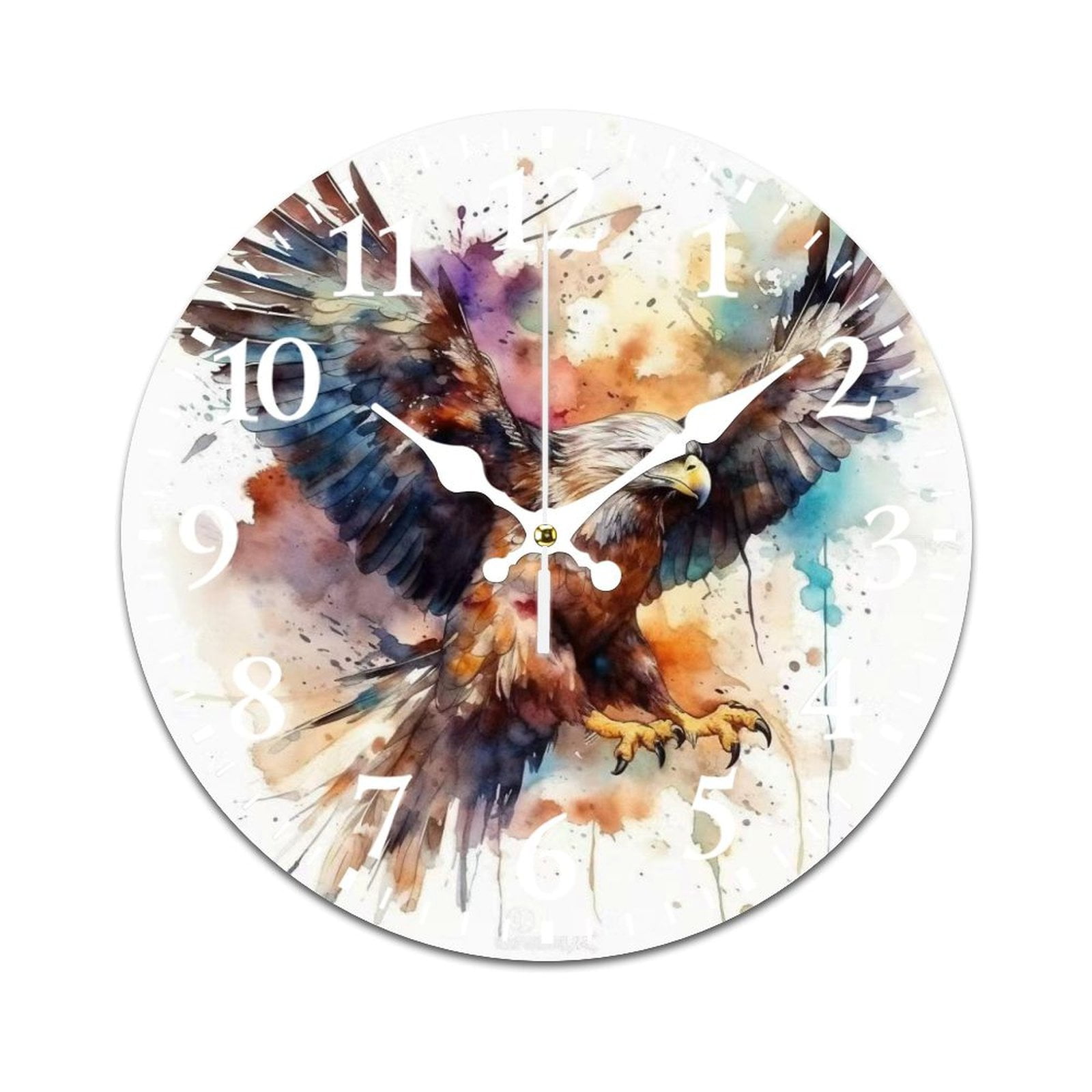 A Powerful Eagle (3) Wall Clock Modern Design Clocks Wall Hanging Home ...