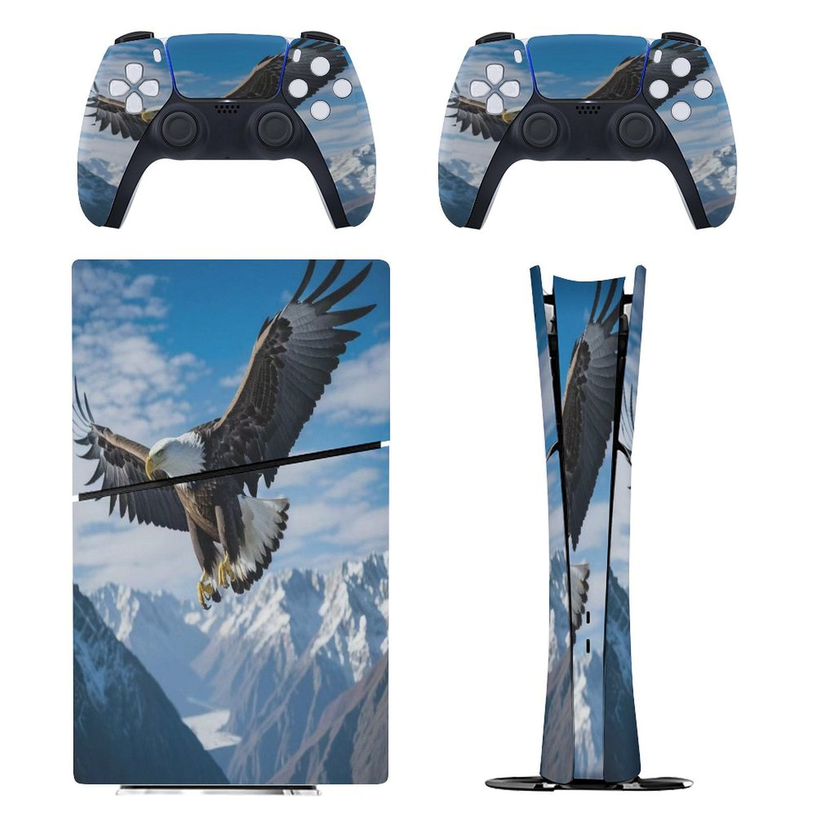 A Powerful Eagle (7) PS5/PS5 Slim Digital Disc Skin Sticker For Console And Controller Skins ...