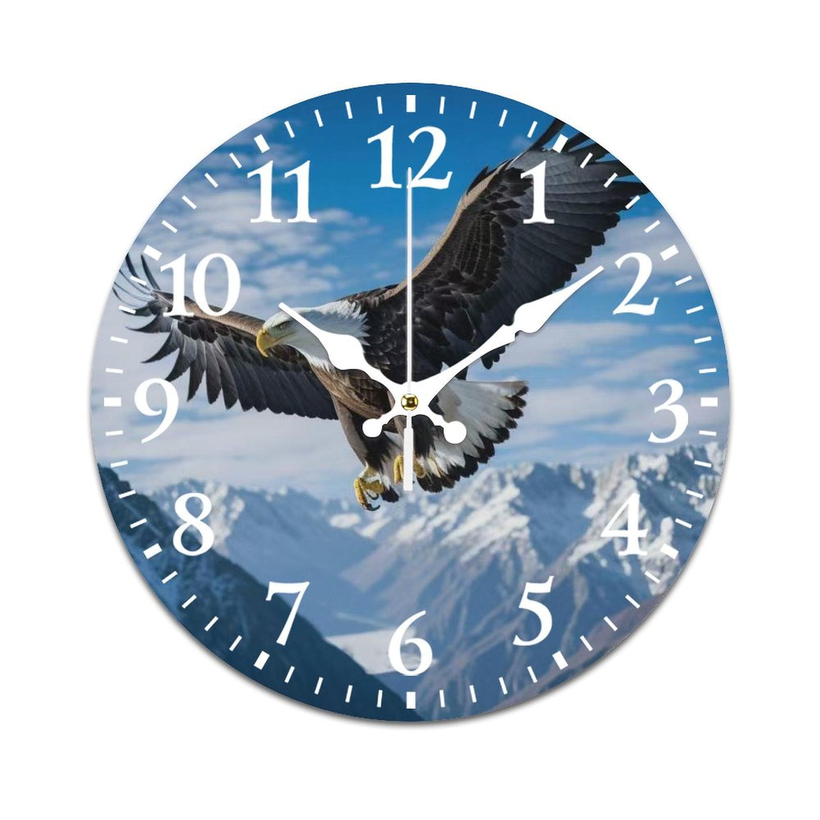 A Powerful Eagle (7) Wall Clock Modern Design Clocks Wall Hanging Home ...