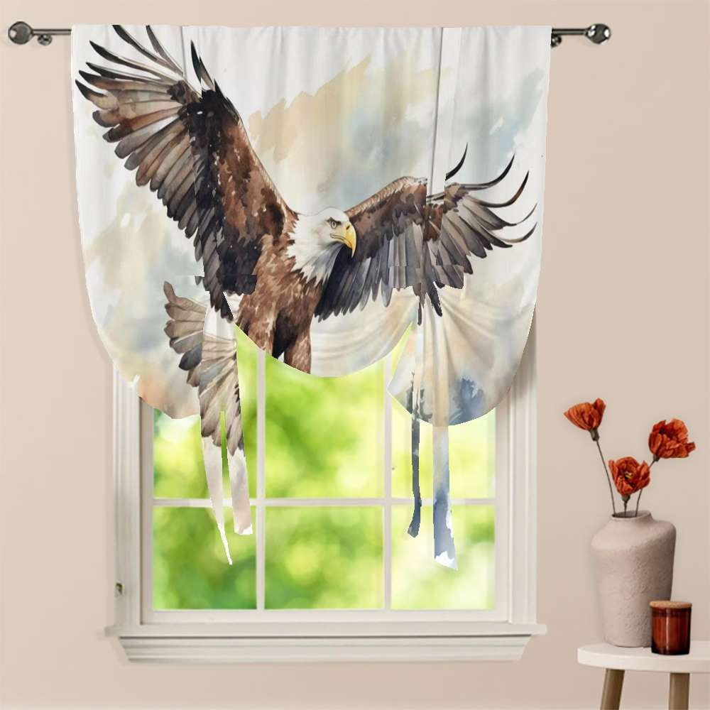 A Powerful Eagle Window Curtain for Living Room Roman Curtain Kitchen ...