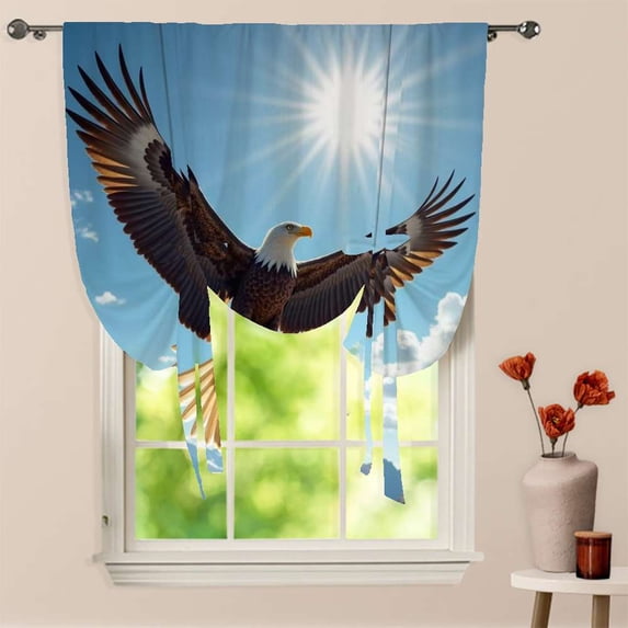 A Powerful Eagle Window Curtain for Living Room Roman Curtain Kitchen ...