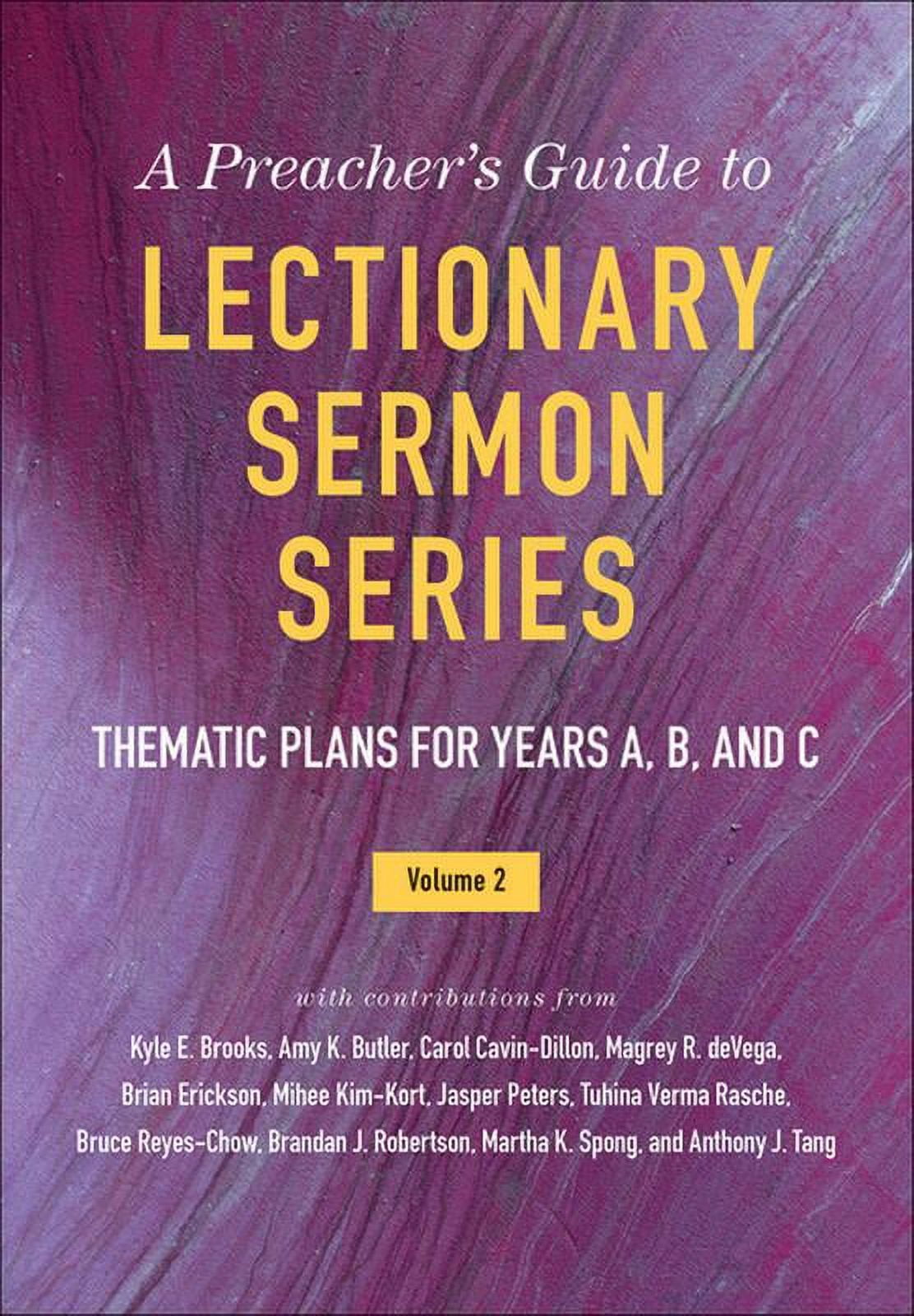 A Preacher's Guide to Lectionary Sermon Series, Volume 2 (Paperback ...