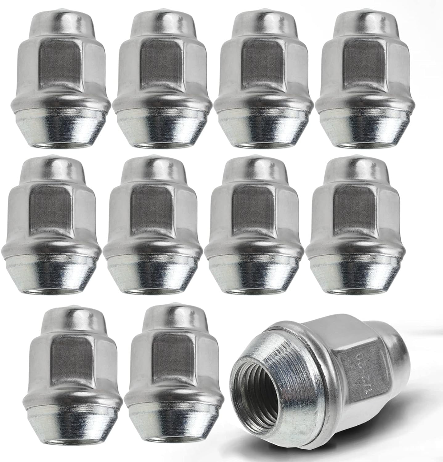 A-Premium 10-PC Wheel Lug Nuts 1/2-20 Compatible with Dodge Charger ...
