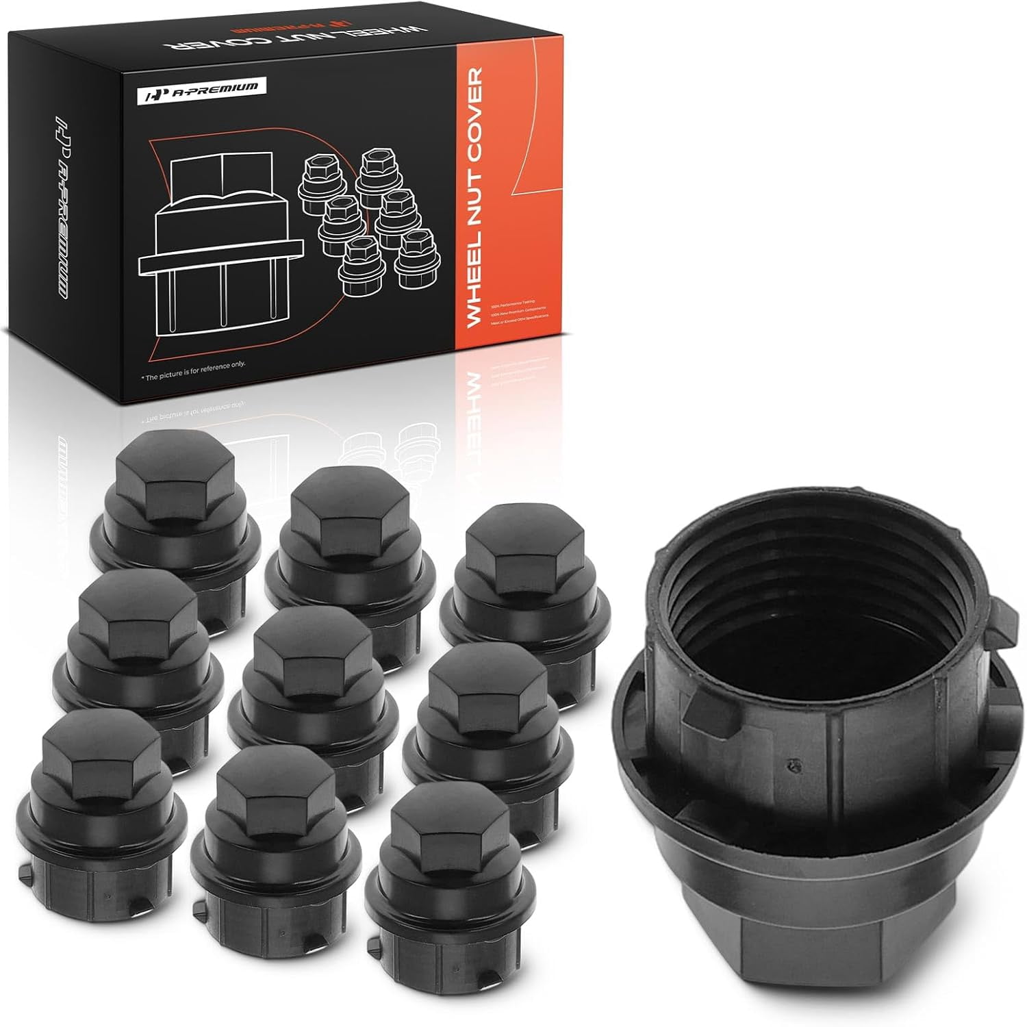 A-Premium 10-Pack 24mm Wheel Lug Nut Covers Compatible with Chevrolet ...