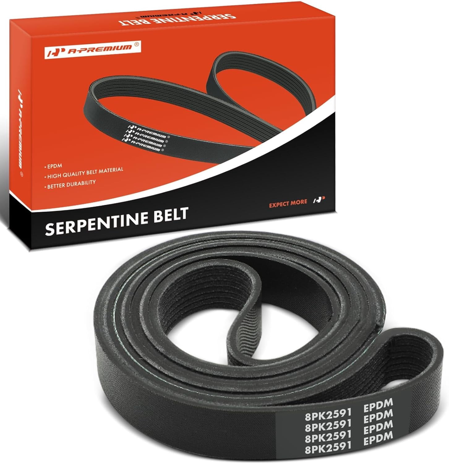 A-Premium 102 Inch Engine Serpentine Belt Compatible with Mercedes-Benz ...