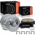 A-Premium 11.69 inch (297mm) Front Drilled and Slotted Disc Brake ...