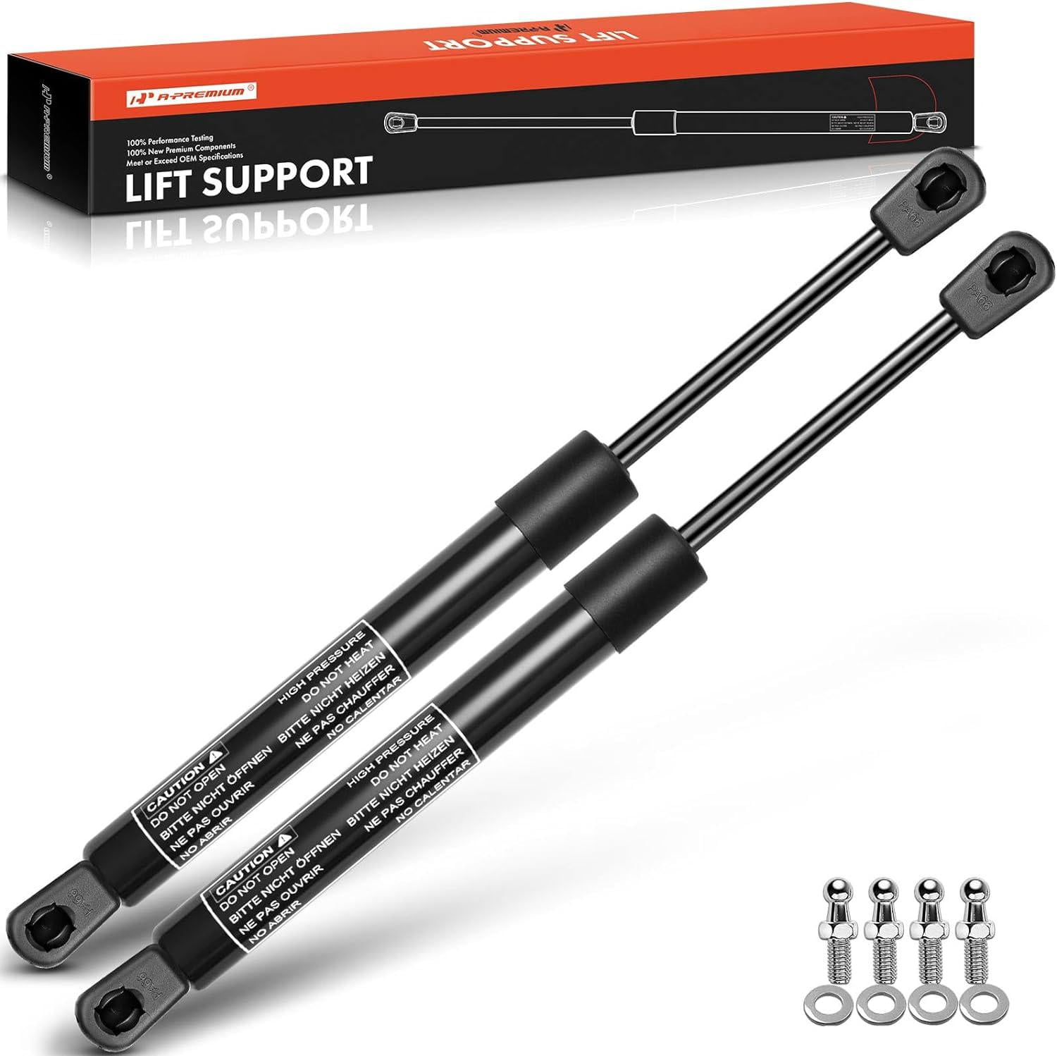 A-Premium 12.2 inch 50lb Lift Supports Gas Spring Shock Struts ...