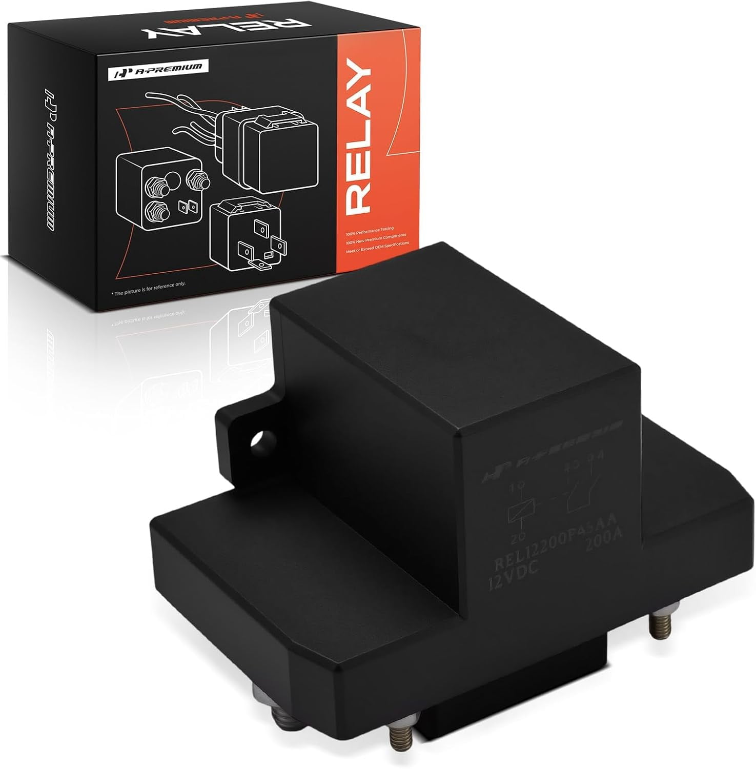 A-Premium 12V 200A 4-Pin SPST Relay with Bracket Compatible with ...