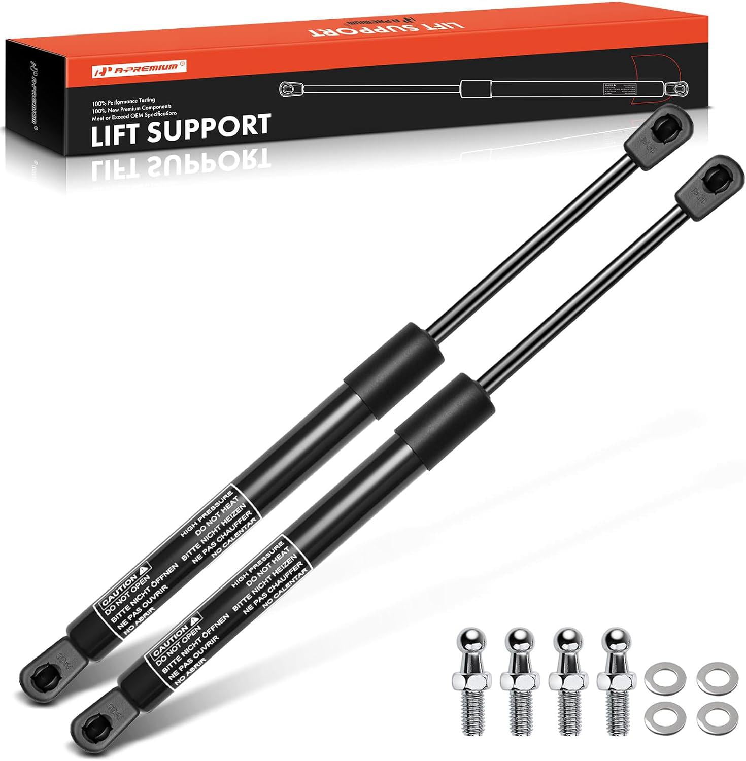 A-Premium 14 inch 24lb Universal 14" Lift Supports Gas Spring Shock ...