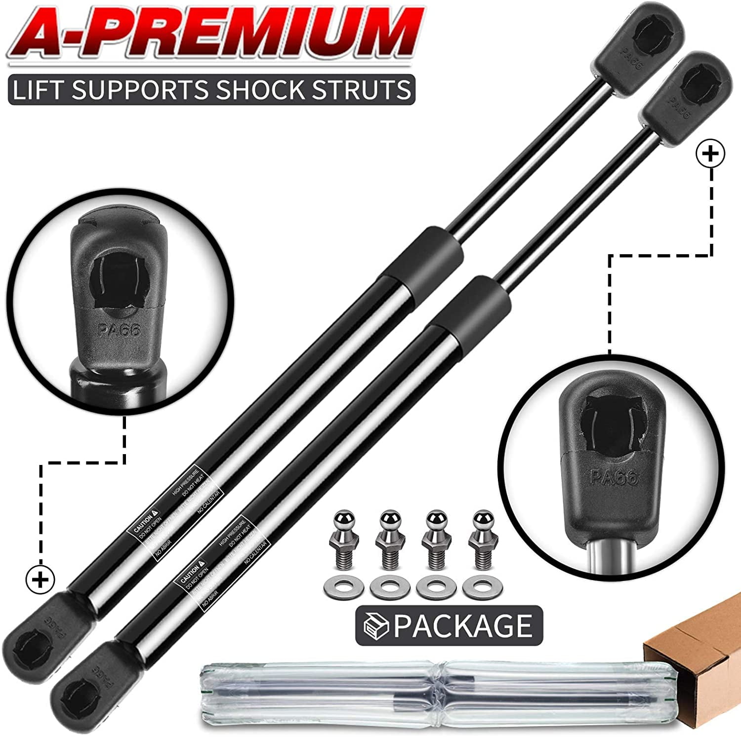 A-Premium 19.69 inch 40lb Lift Supports Gas Spring Shock Struts ...