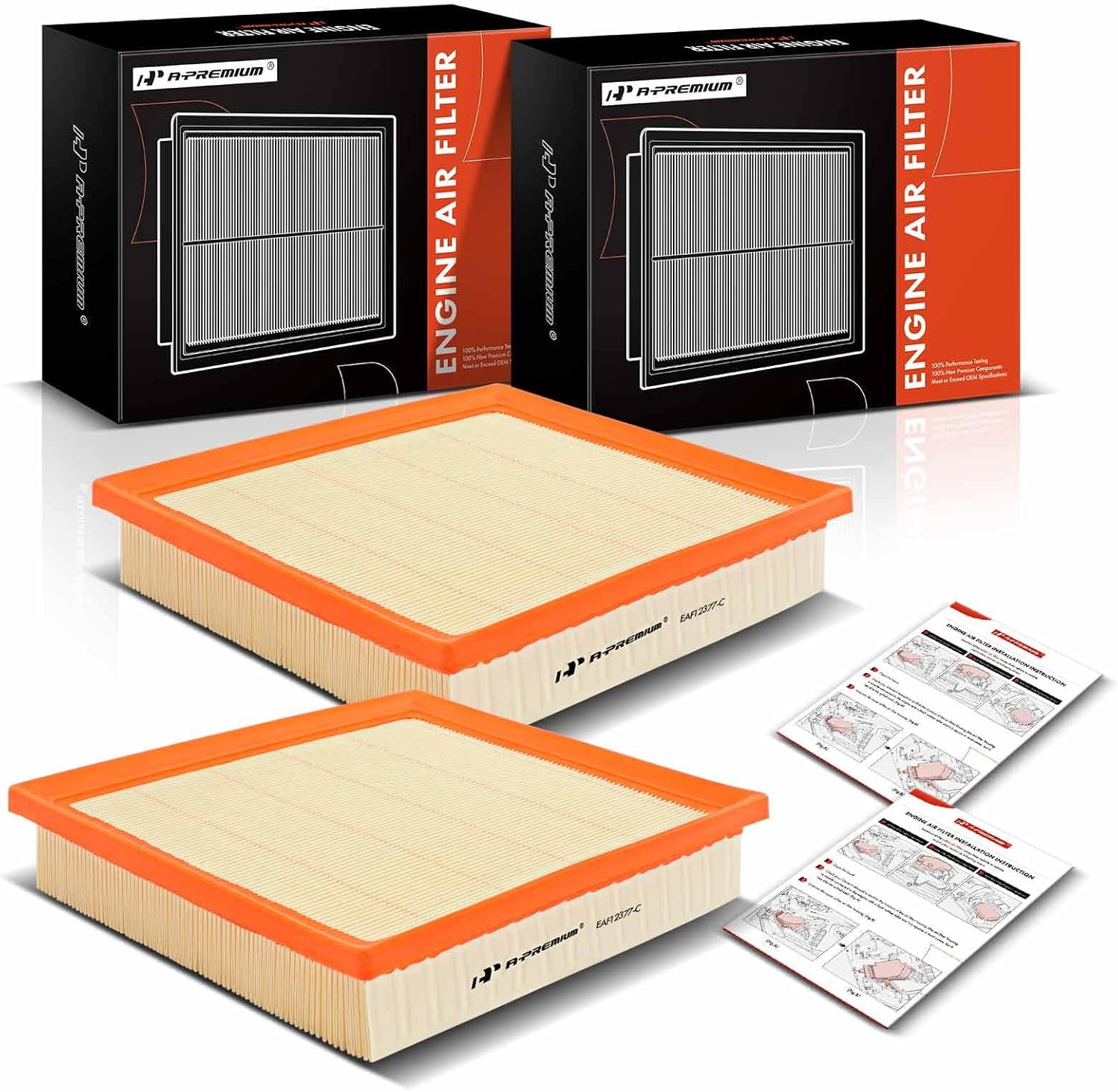 A-Premium 2-PC Engine Air Filter Compatible with Lexus ES350 & Toyota ...