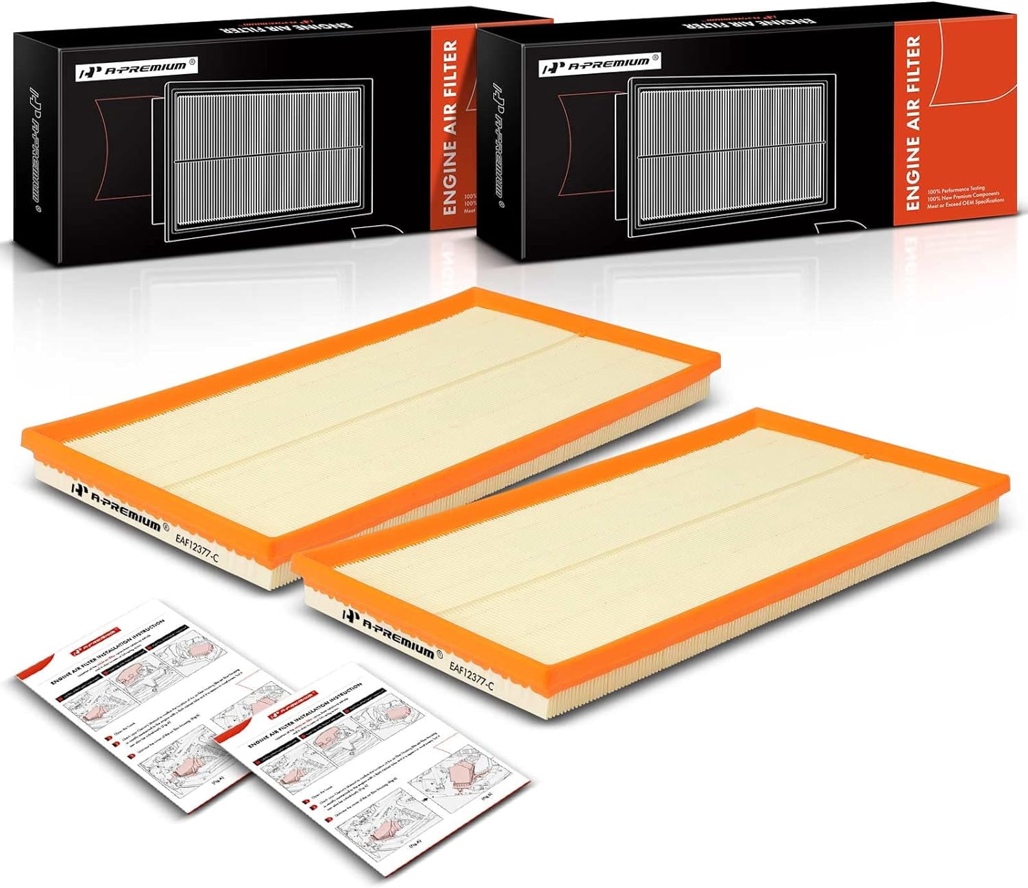 A-Premium 2-PC Engine Air Filter Compatible with Mercedes-Benz Metris ...