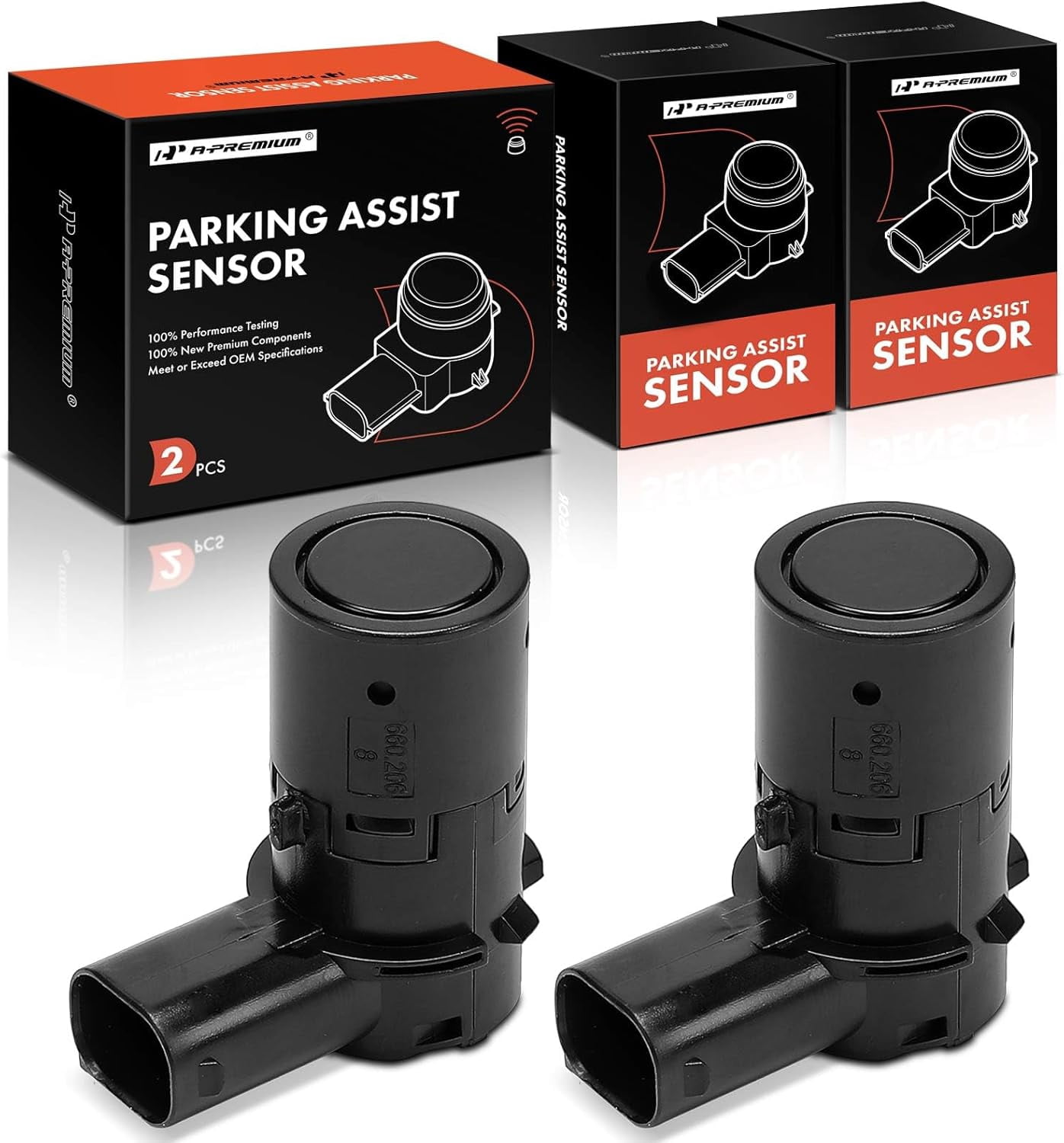 A-Premium 2-PC Front Reverse Backup Parking Assist Sensor Compatible ...