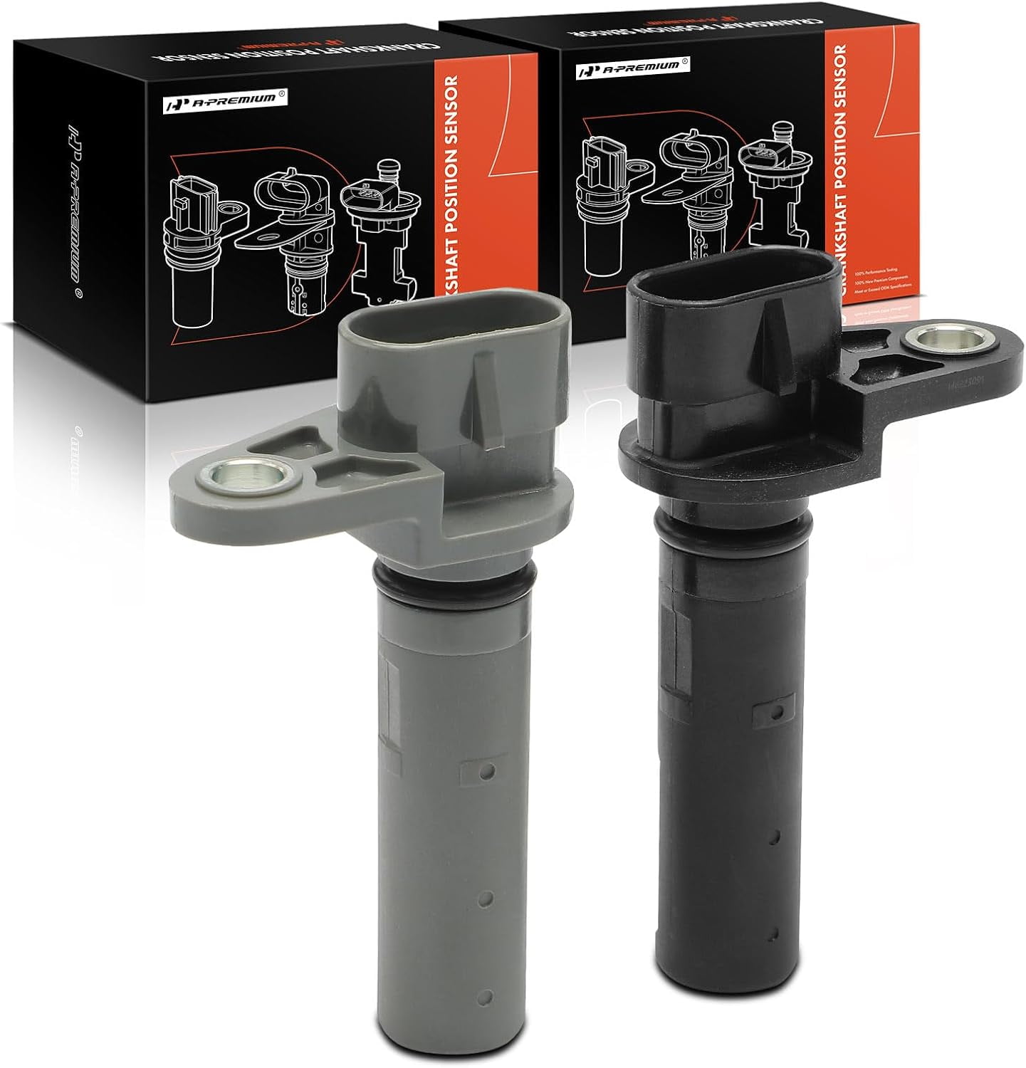 A-Premium 2-PC Upper and Lower Engine Crankshaft Position Sensor ...
