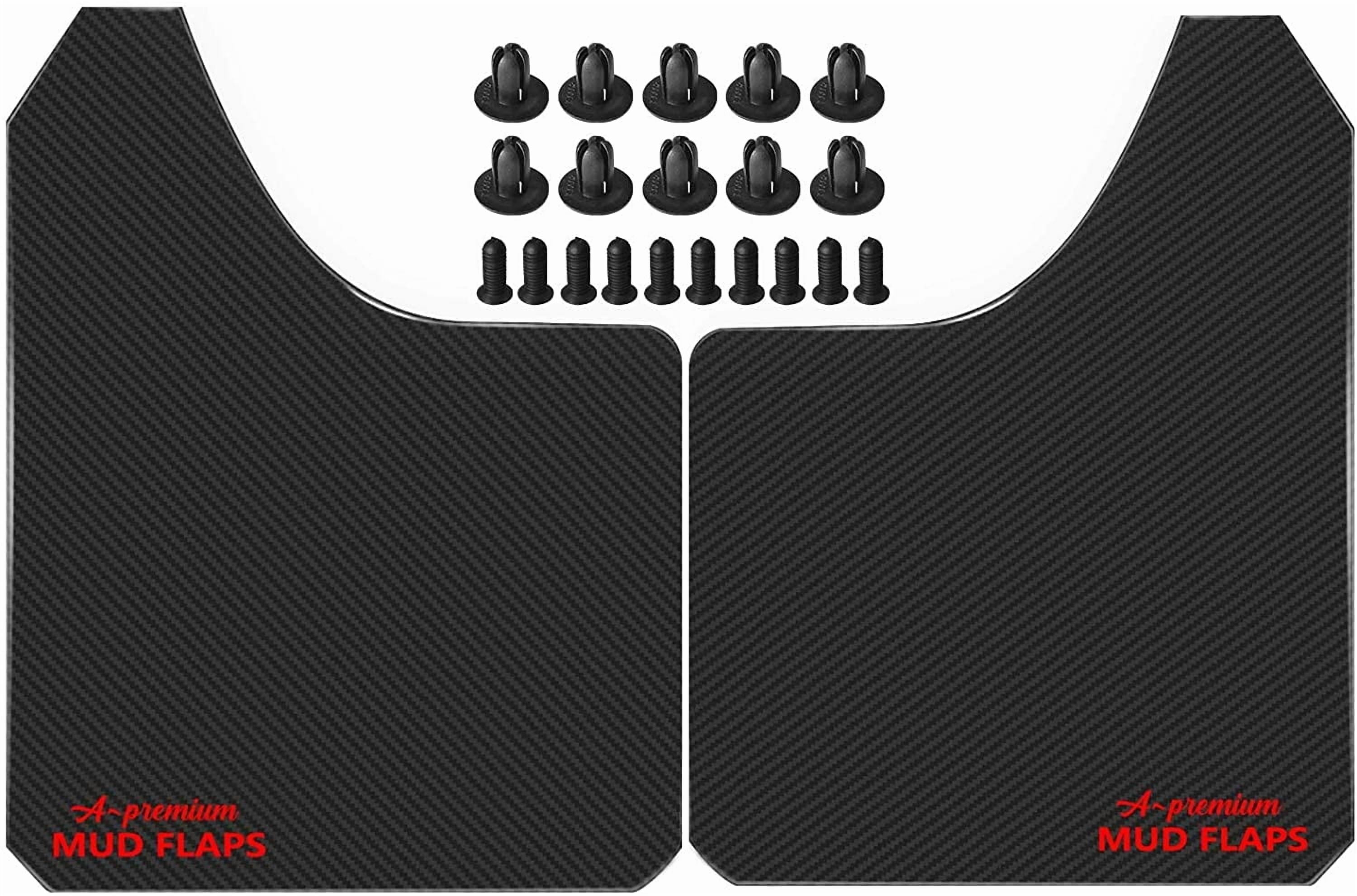A-Premium 2 Pcs Black Universal Splash Guards Mud Flaps Mudflaps ...