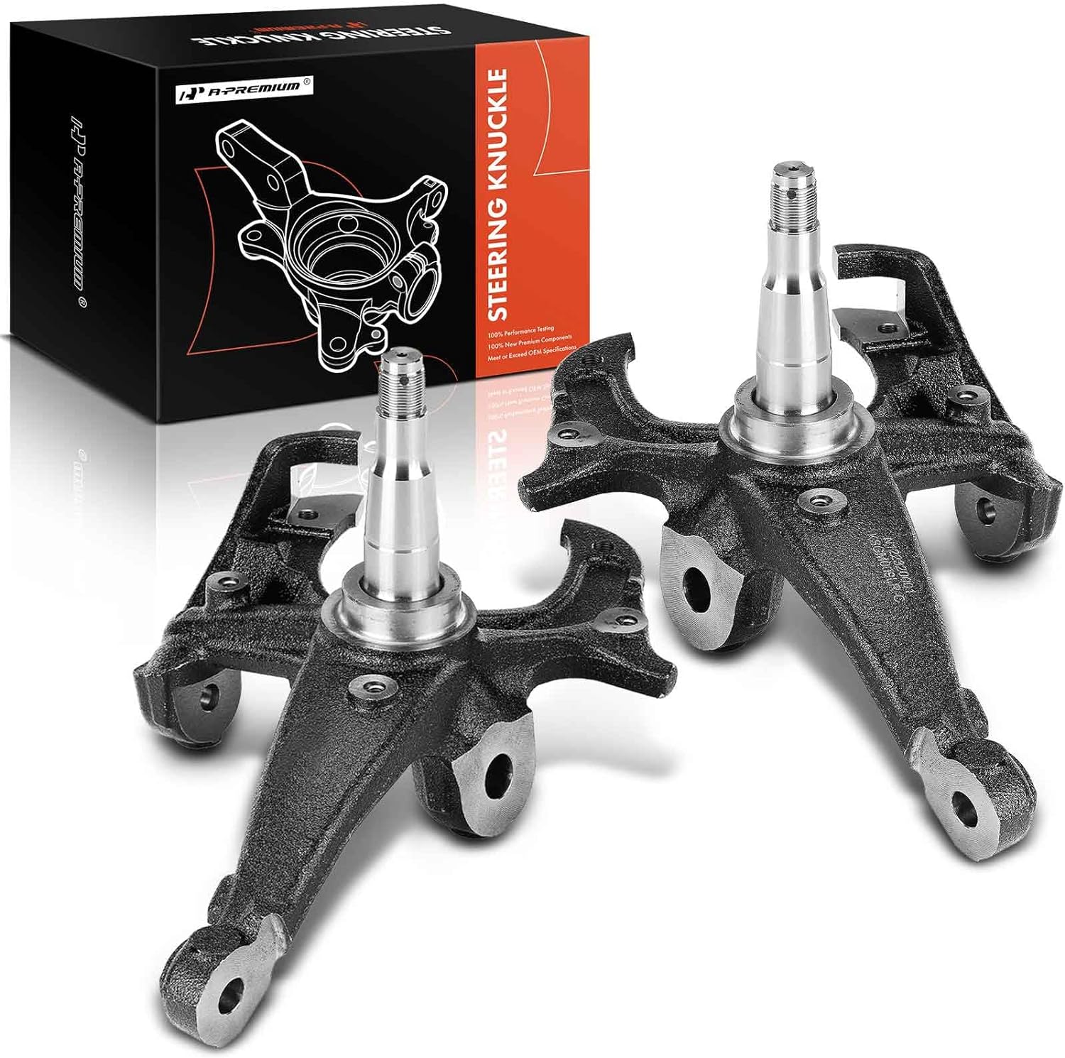 A-Premium 2 x Front Disc Brake Spindles Steering Knuckle Compatible ...