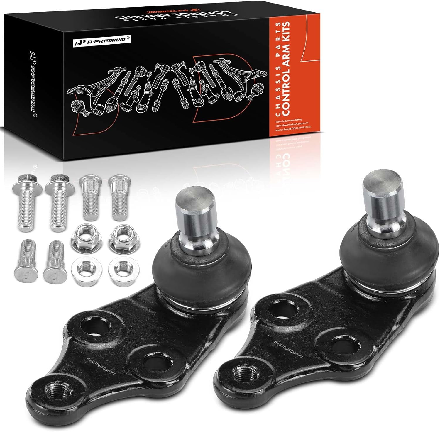 A-Premium 2 x Front Lower Ball Joint, Compatible with Kia Sorento 2021 ...