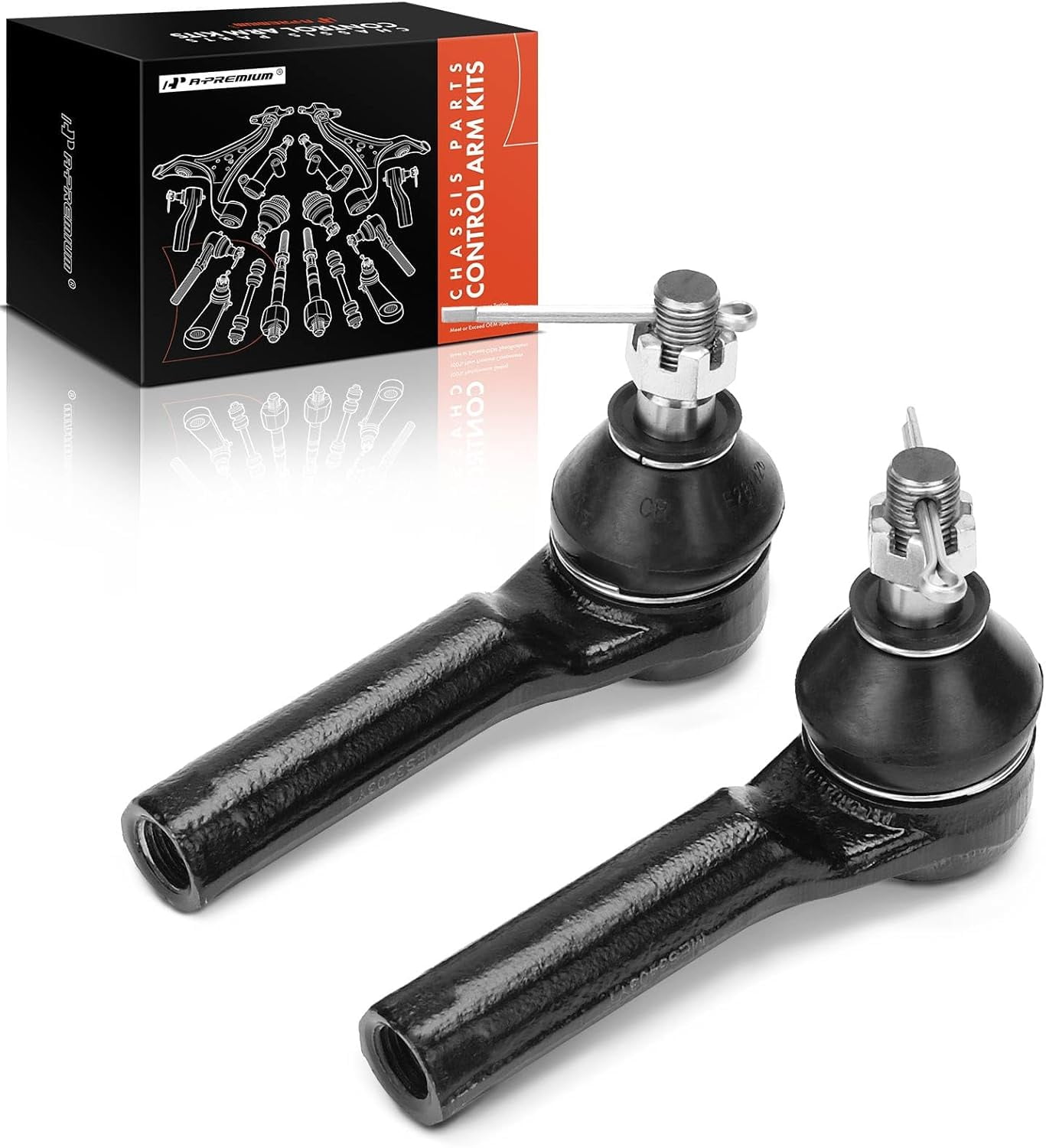 A-Premium 2 x Front Outer Tie Rod Ends Compatible with Kia Sephia 1994 ...