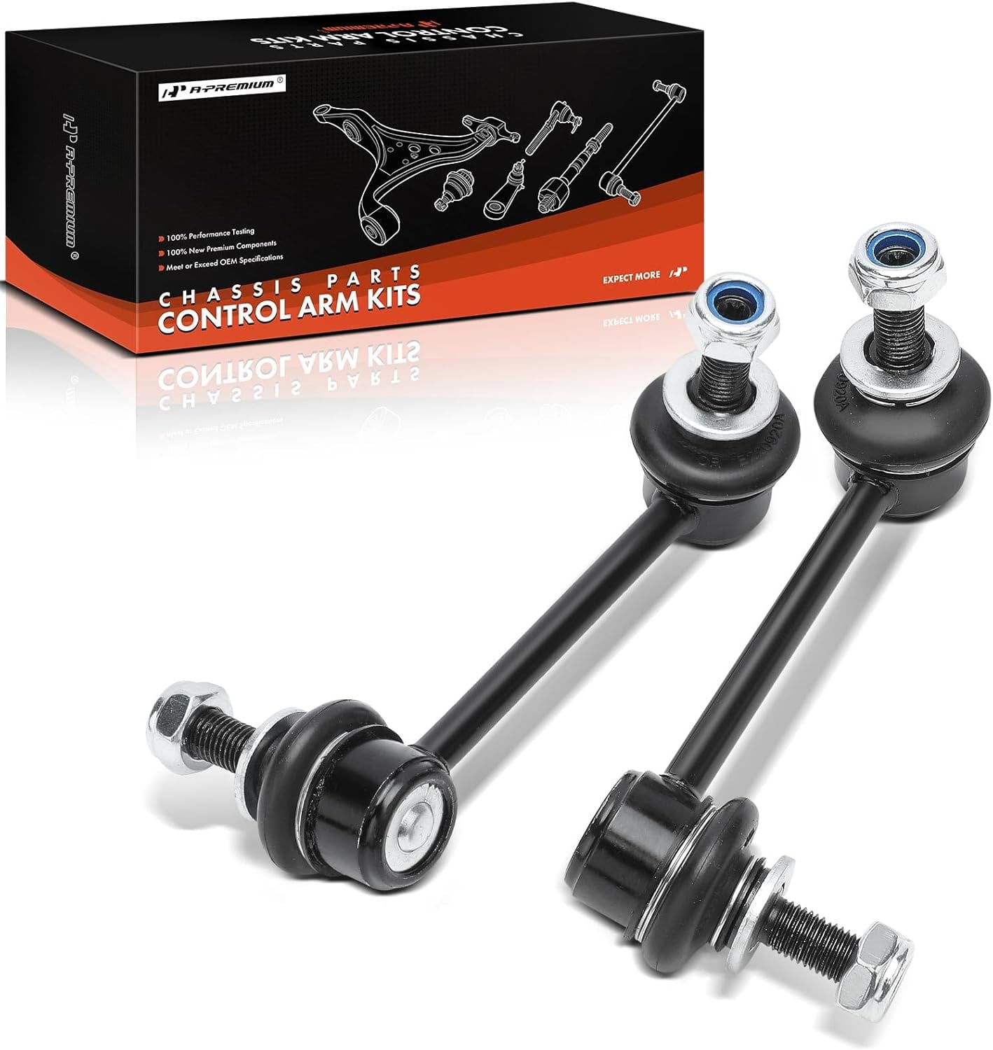 A-Premium 2 x Front Sway Bar Links Stabilizer Bar Links, Compatible ...