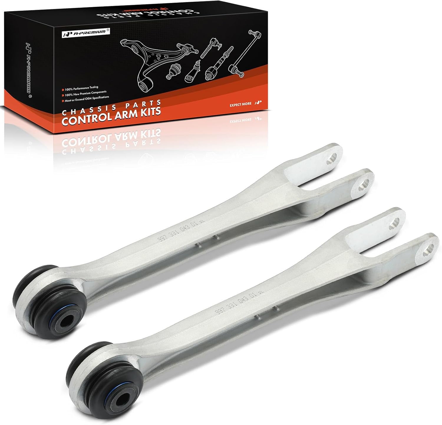 A-Premium 2 x Rear Forward Lower Control Arm, with Bushing, Compatible ...