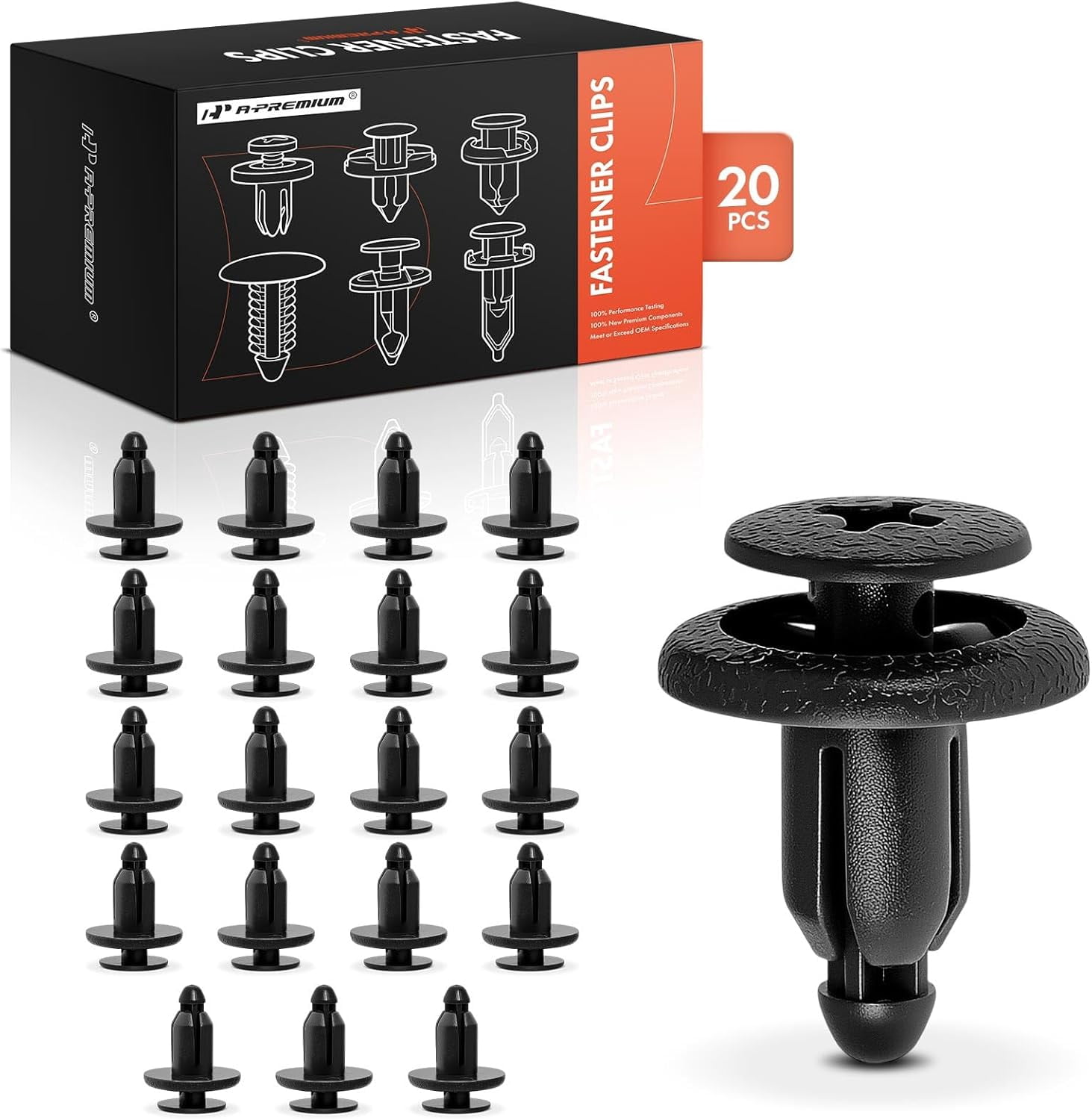 A-Premium 20 PCS Door Trim Panel Car Retainer Fastener Push Pin ...