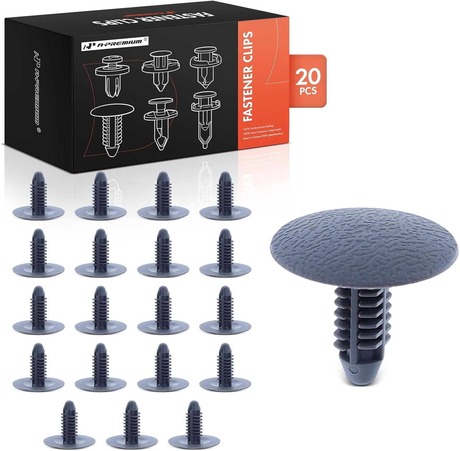 A-Premium 20 PCS Nylon Trim Panel and Hood Insulation Car Retainer ...