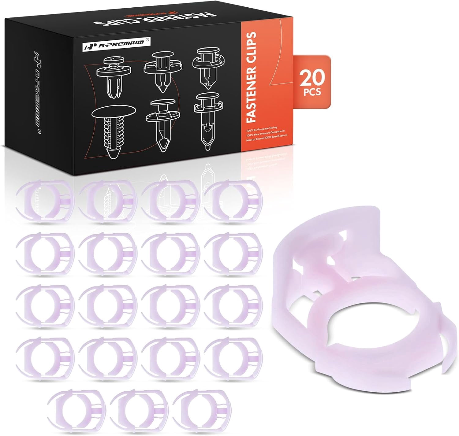 A-Premium 20 PCS Plastic Retainer Clip Fasteners Compatible with Ford F ...