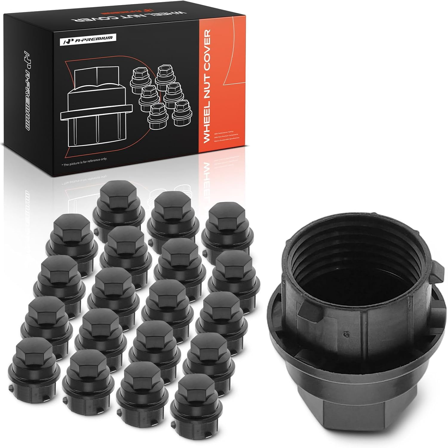 A-Premium 20-Pack 24mm Wheel Lug Nut Covers Compatible with Chevrolet ...